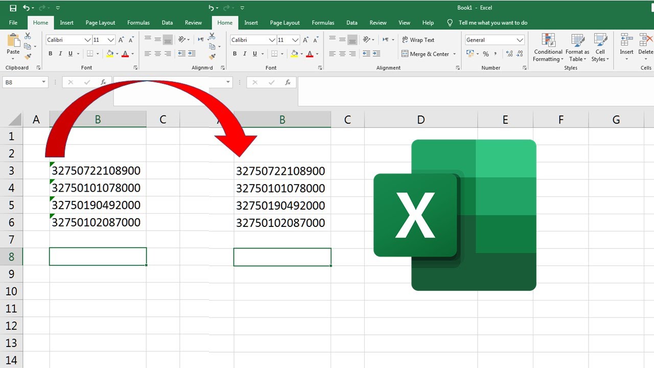 Cara Cepat Menghilangkan Tanda Hijau di Excel - YouTube
