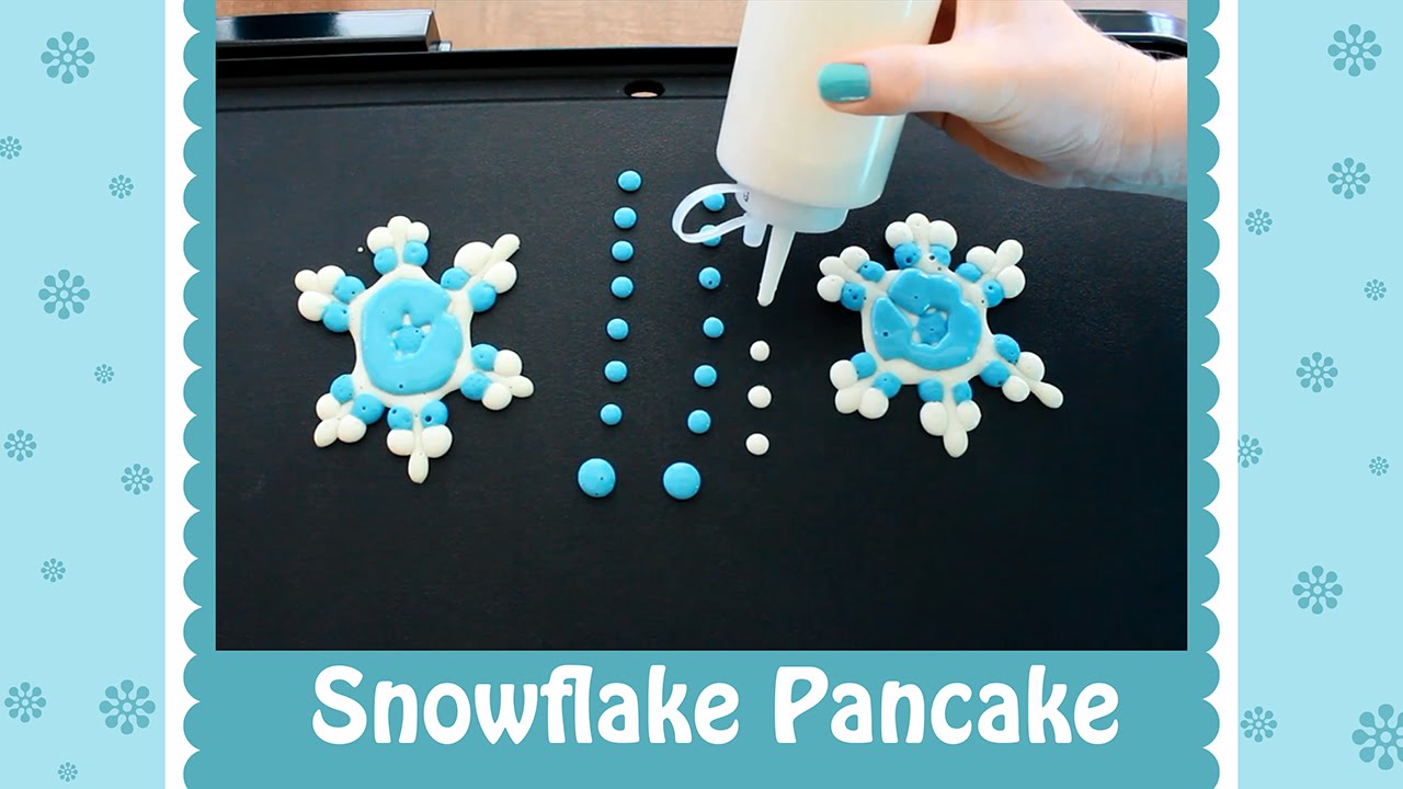 Pancake Art Tutorial: Snowflake by Jenni Price - YouTube