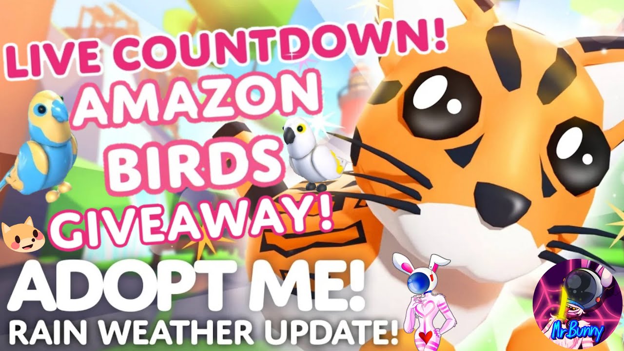 ESPERANDO EL NUEVO CLIMA LLUVIOSO EN ADOPT ME! 🔴EN VIVO🔴 + SORTEO ...