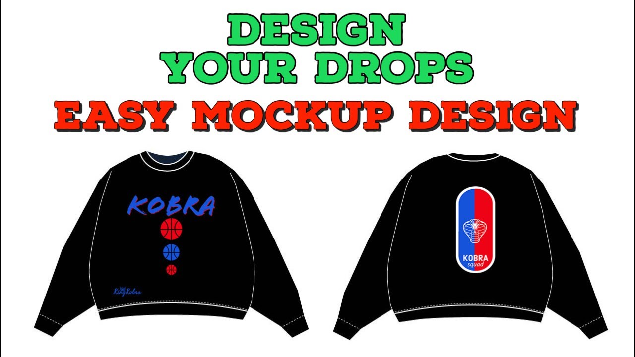 How To Create Easy Mockups For Your Clothing Brand - YouTube