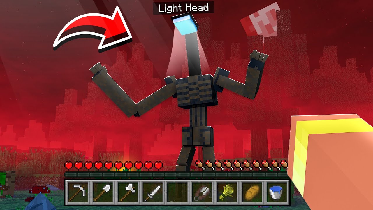 LIGHT HEAD *mutação do siren head* INVADIU O MINECRAFT! ‹ Koow › - YouTube