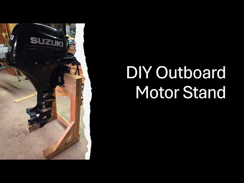 Easy DIY Outboard Motor Stand - YouTube