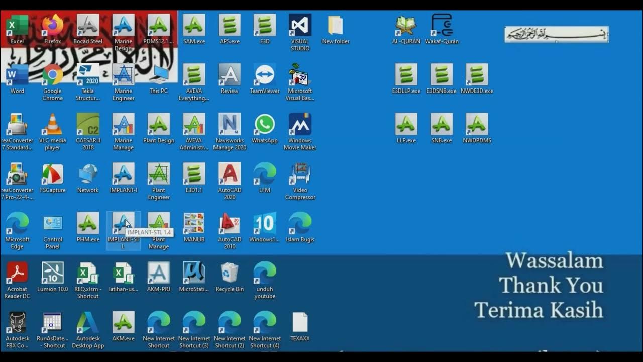 BISMILLAH : IMPORT STL FILE FROM AUTOCAD TO AVEVA PDMS & E3D - YouTube