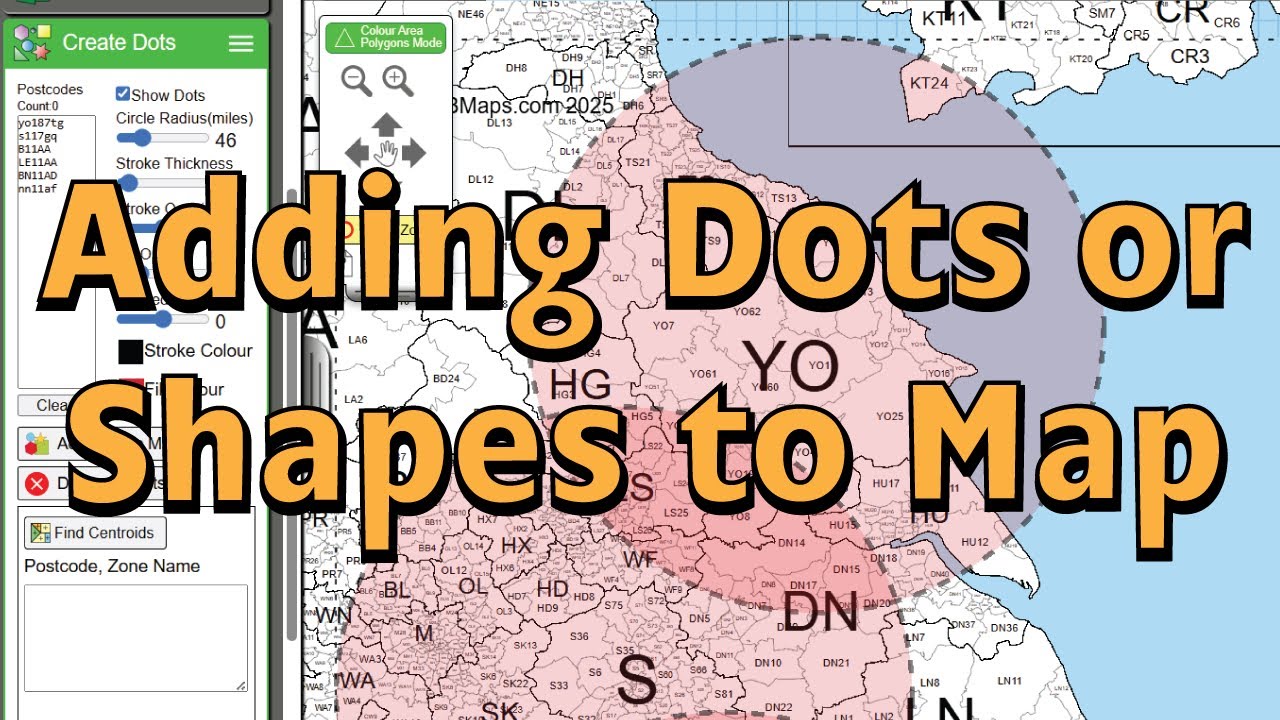 Creating Dot Maps and Colouring Postcodes | Step-by-Step Tutorial - YouTube