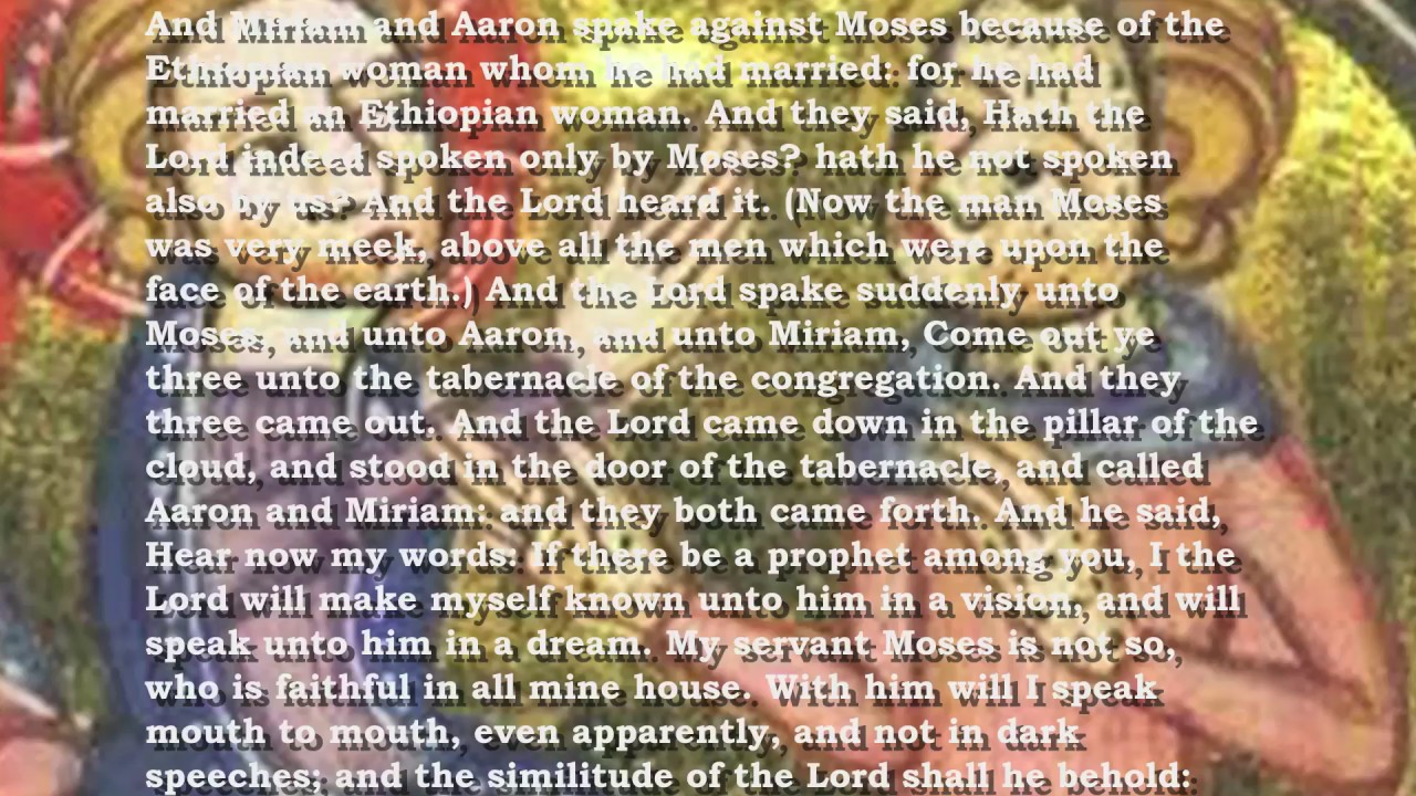 Bible Reading Numbers 12 - YouTube