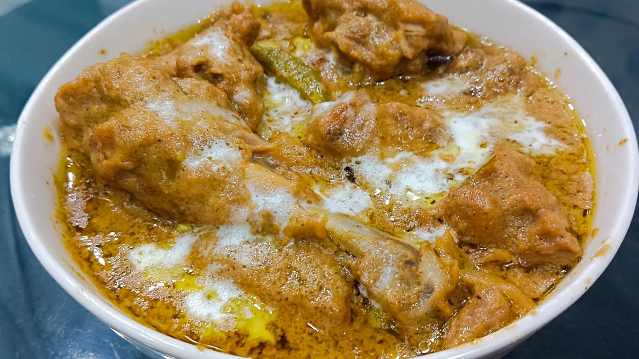 White Chicken Korma Recipe | White Korma | White Chicken Gravy | Shahi ...