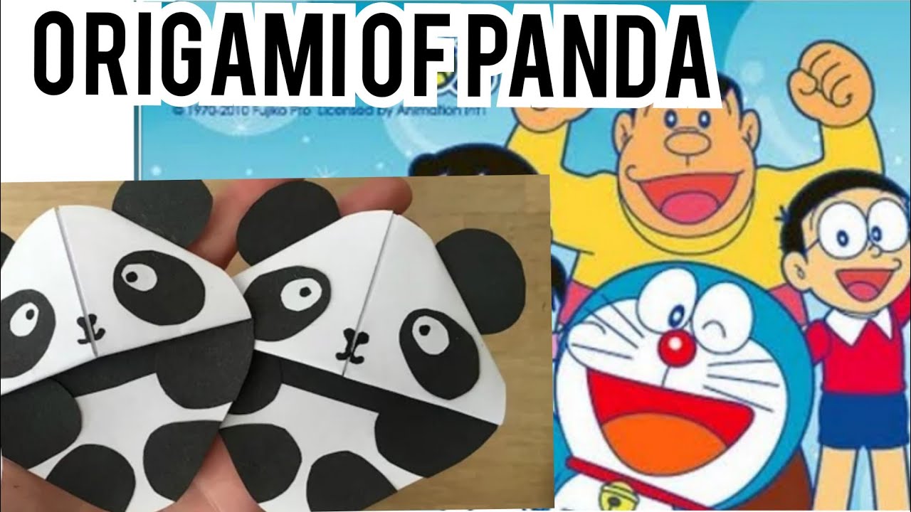 Bookmark of 🐼 panda ।wow fun academy। Origami of panda - YouTube