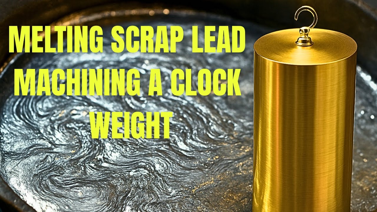 DIY Lead Casting – From Scrap Metal to a Brass Clock Weight (Tekippe ...