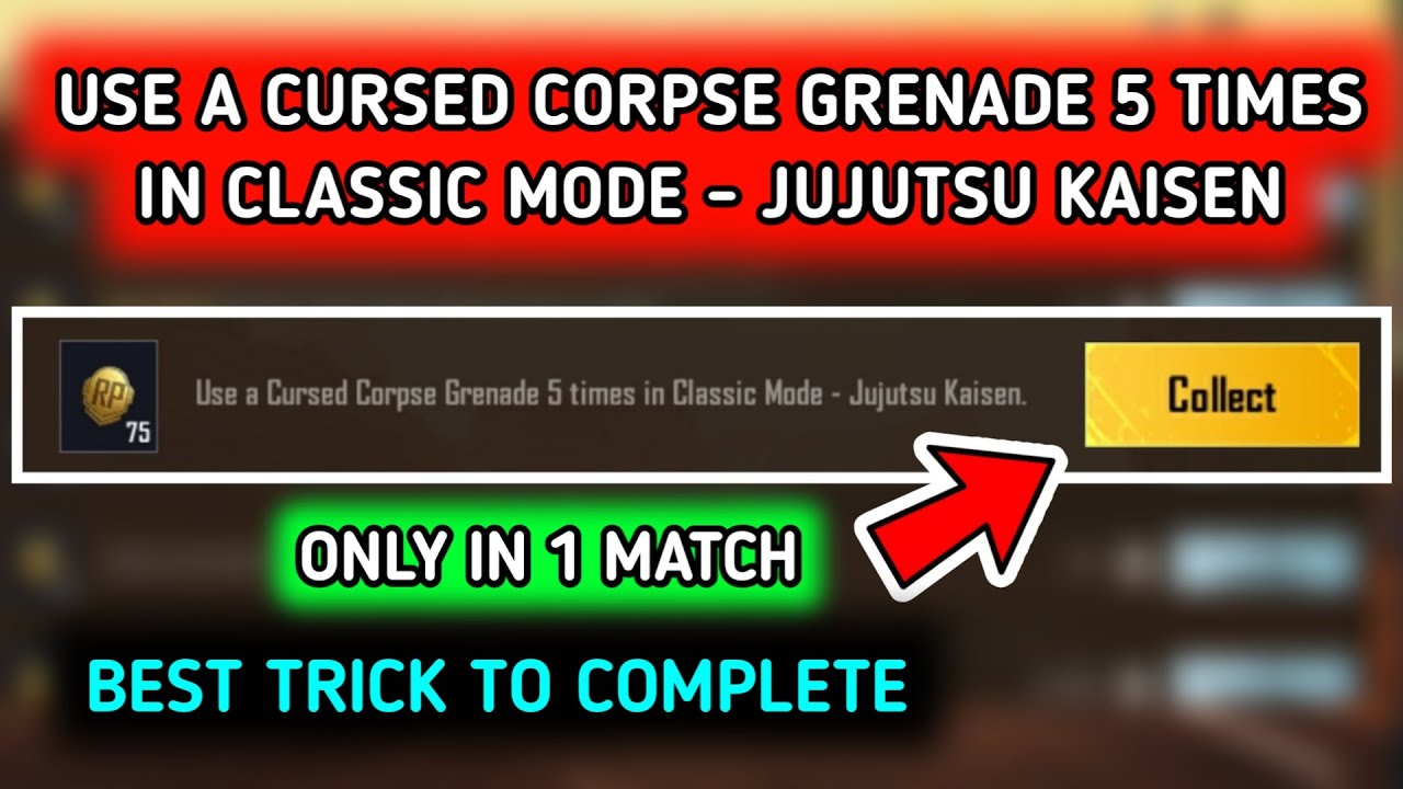USE A CURSED CORPSE GRENADE 5 TIMES IN CLASSIC MODE JUJUTSU KAISEN 🔥 ...