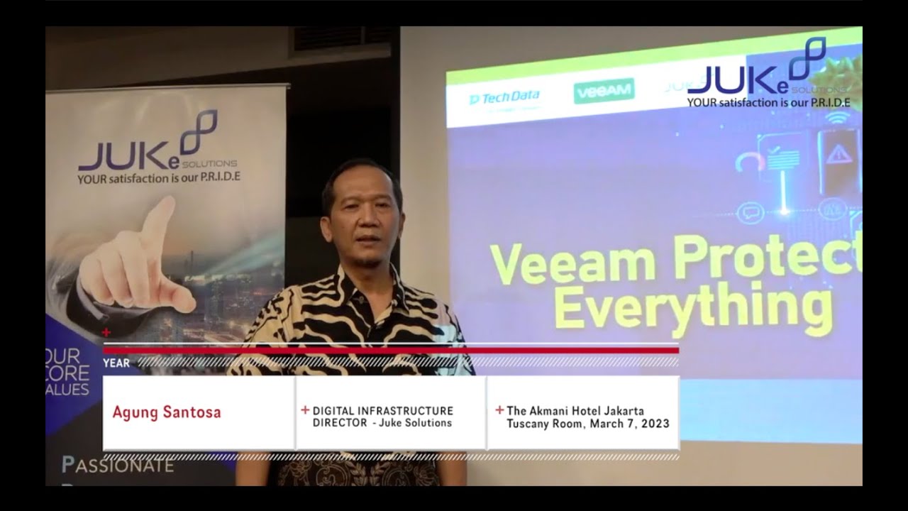 Tech Data - Veeam - Juke : Veeam Protects Everything, The Akmani Hotel, Jakarta, March 7, 2023 ...