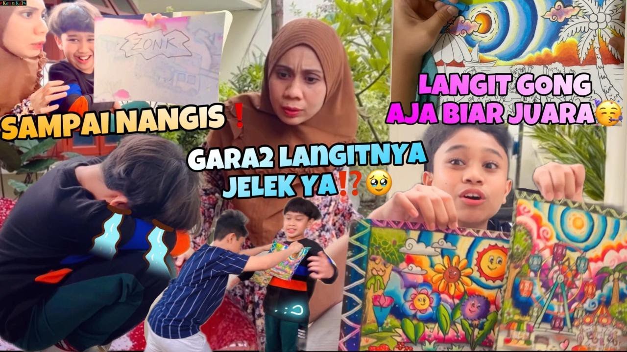 DRAMA AD3K NANGIS KARENA ZONK LOMBA ️😭 TUTORIAL LANGIT GONG JUARA GRASP ️😍👏🏻 - YouTube