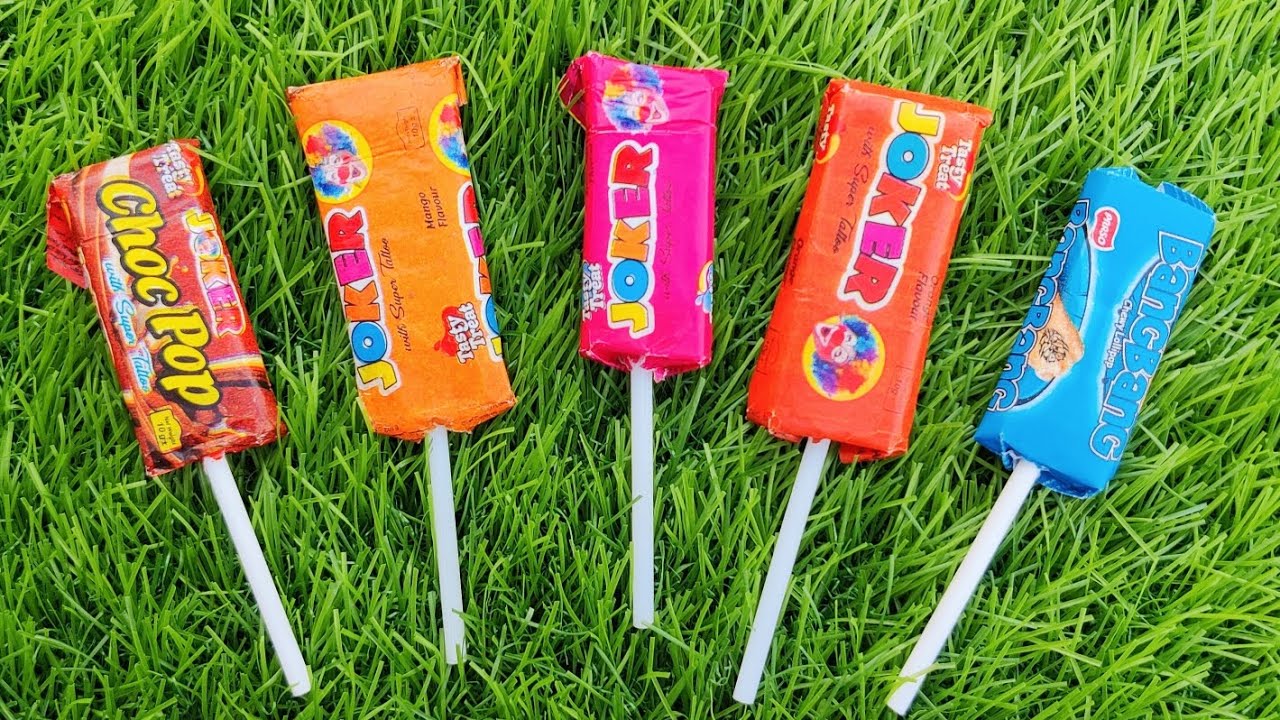 Satisfisfying I unpacking the Rainbow Lolipops and Joker Lollipop ASMR ...