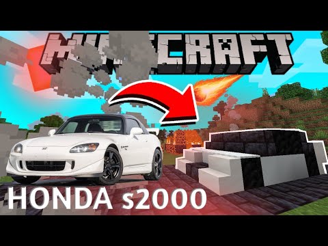 COMO FAZER UM HONDA s2000 NO - MINECRAFT - TUTORIAL - YouTube