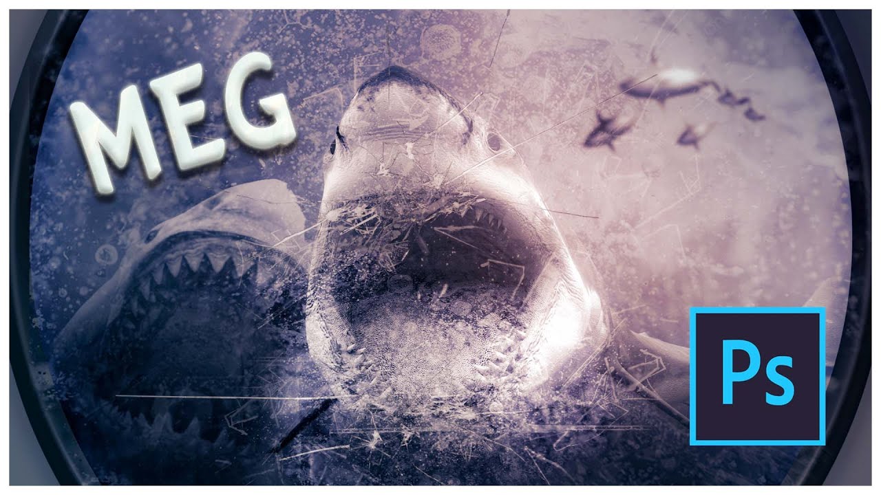 From scratch to Meg: Photoshop shark design tutorial - YouTube