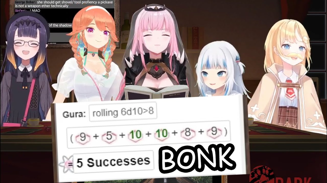 Gura makes the mightiest bonk in Hololive's history [HoloEN TTRPG ...