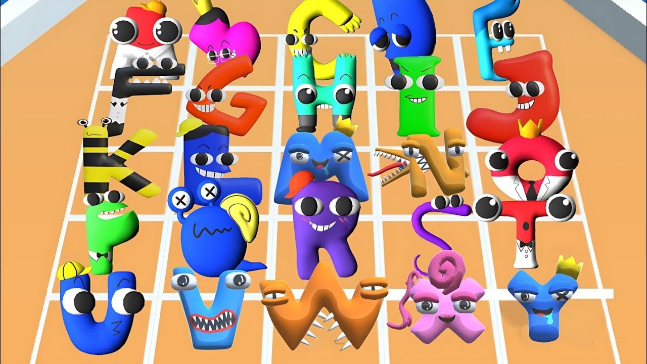 Merge Alphabet ABC Letter Go Vs Merge Alphabet Lore Run ⭐ Number Lore ⭐ ...