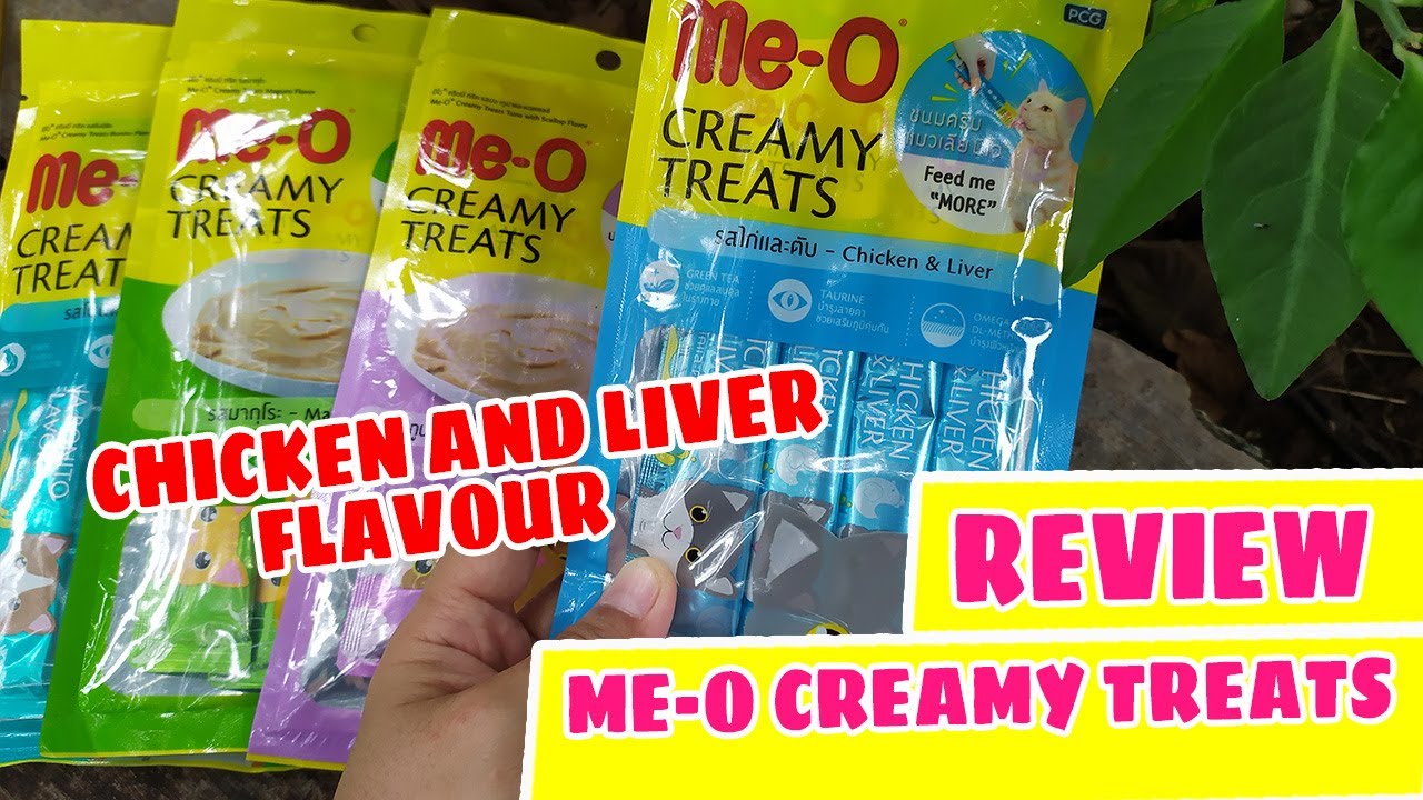 Review Snack Meo Creamy Treats | My Cats Diary - YouTube