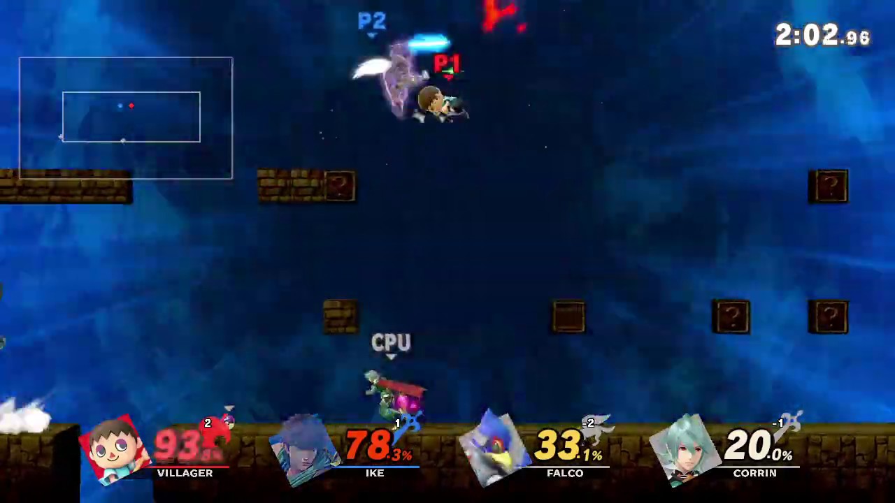 Super Smash Bros Ultimate Gameplay - Villager vs Ike vs Falco vs Corrin ...