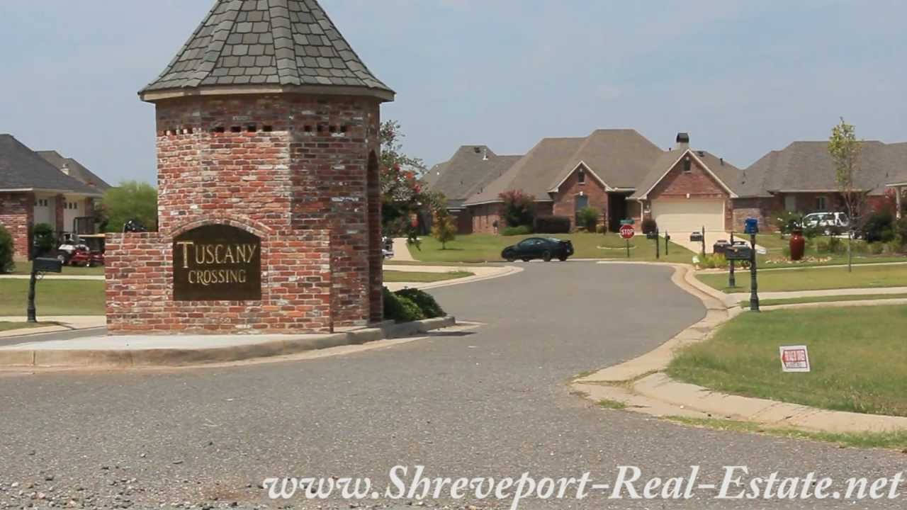 Tuscany Crossing Subdivision Neighborhood - Haughton, LA - YouTube