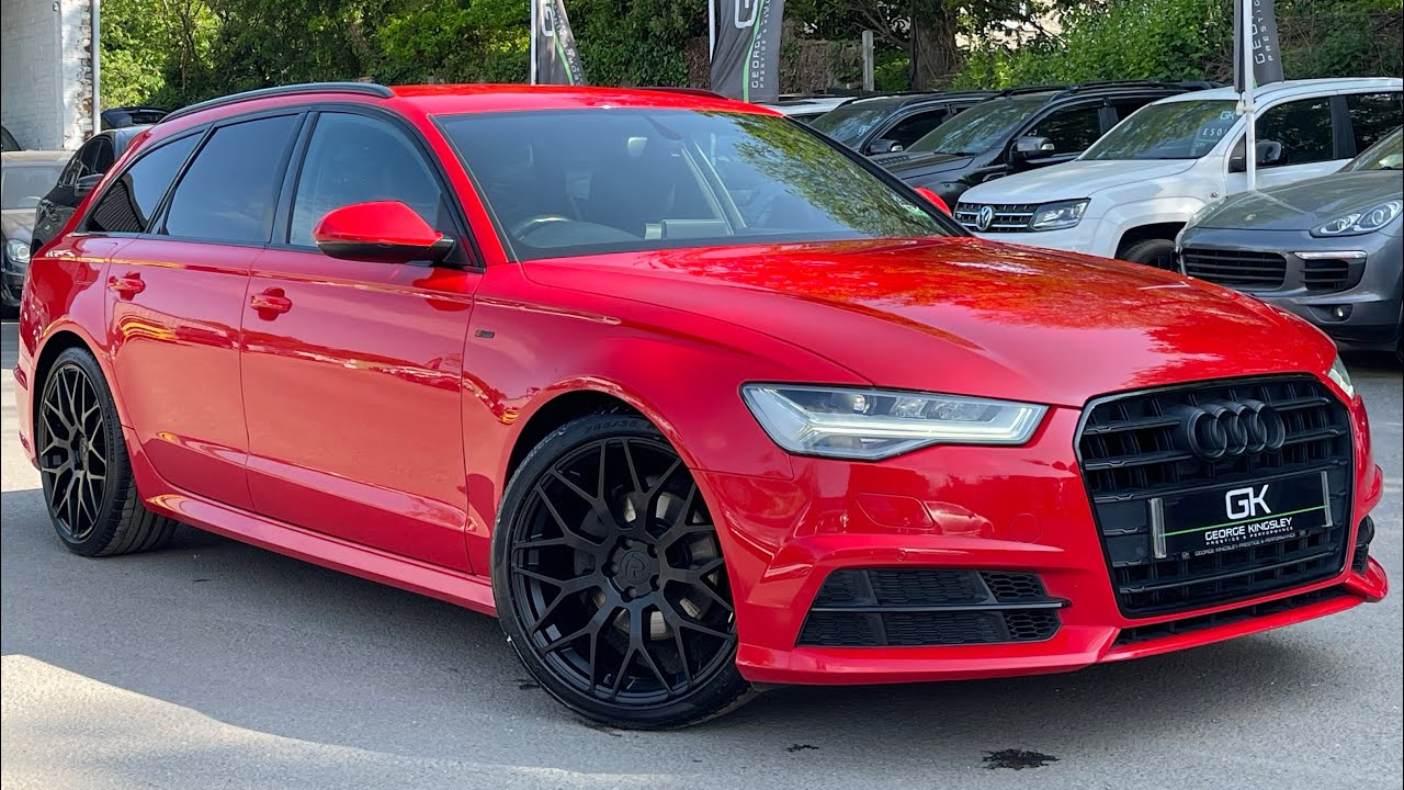 2016 Audi A6 Avant TDi Ultra Black Edition in Misano Red with Black 20 ...