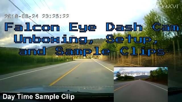 Falcon Eye Dash Dual Cam Unboxing, Setup, and Sample Clips - YouTube
