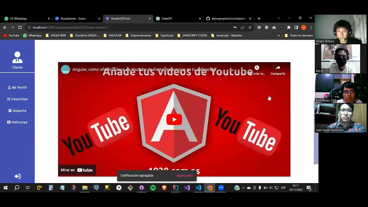 StreamGO - Aplicacion Web - YouTube
