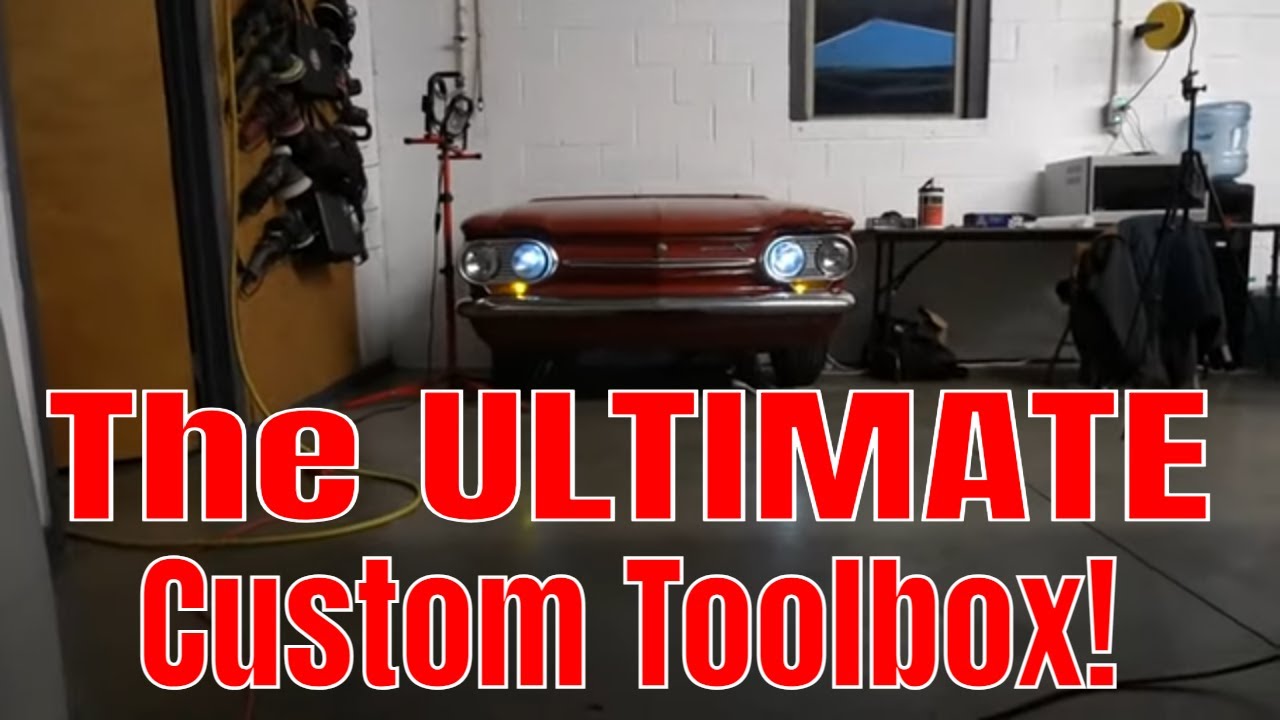 The Ultimate Custom Toolbox Build! 63 Chevy Corvair Turned Toolbox/Beverage Cooler! Lights ...