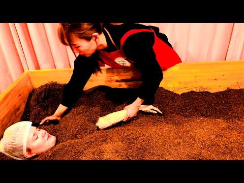 ASMR I got a Japanese Enzyme Bath with facial and head massage