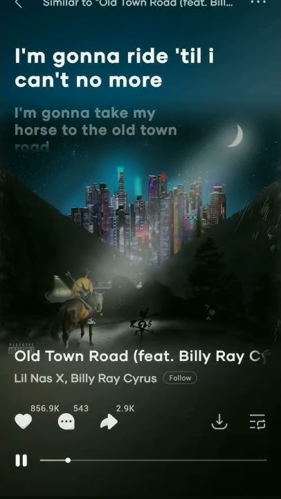 Old town road song #lyrics - YouTube