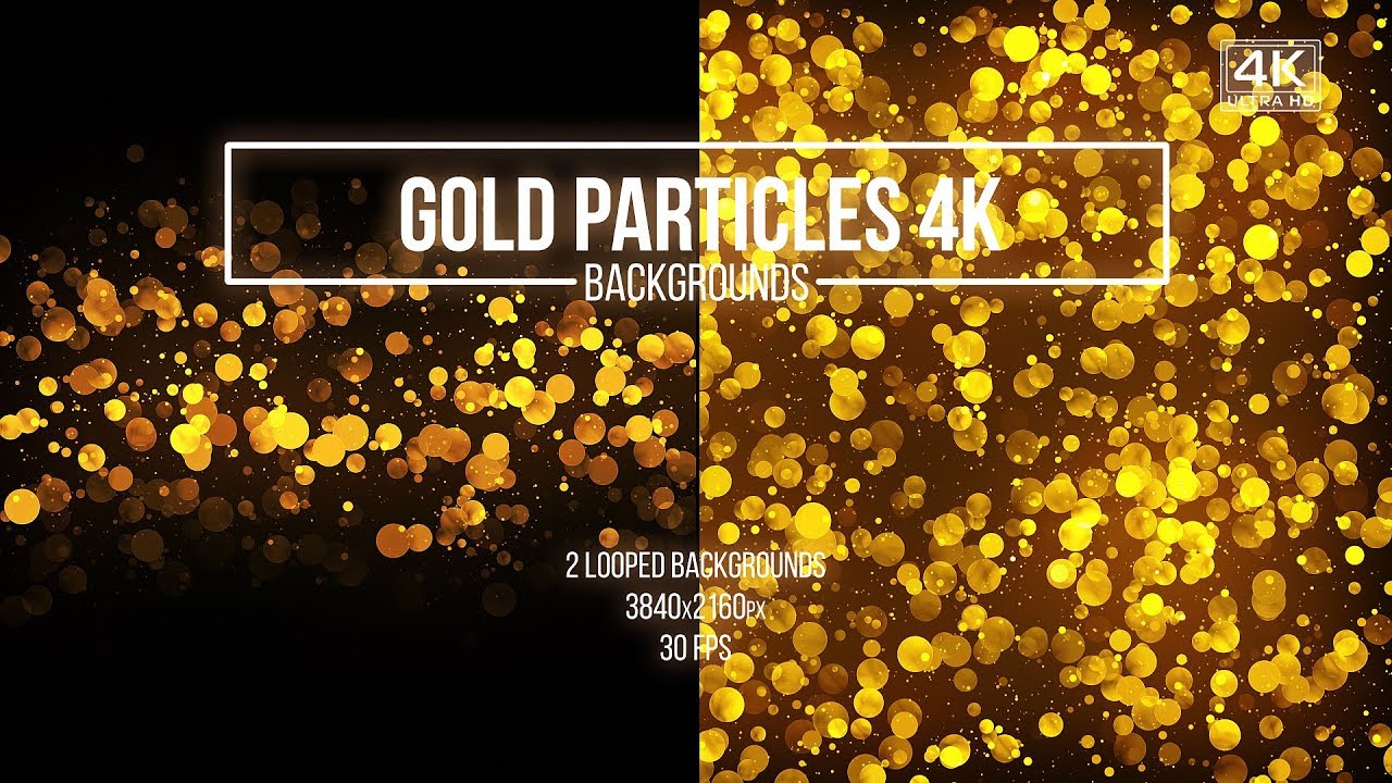 Motion Graphics - Gold Particles 4K - YouTube