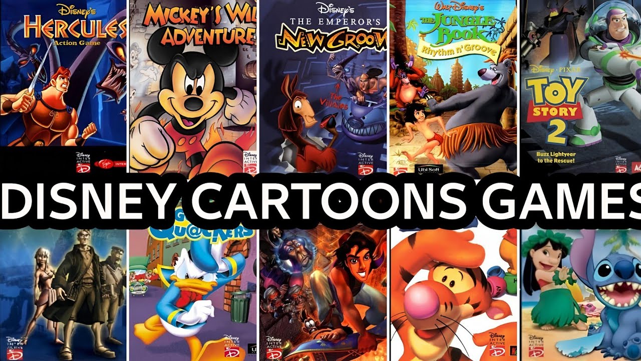 TOP 20 BEST DISNEY CARTOONS GAMES FOR PS1[PLAYSTATION 1] - YouTube