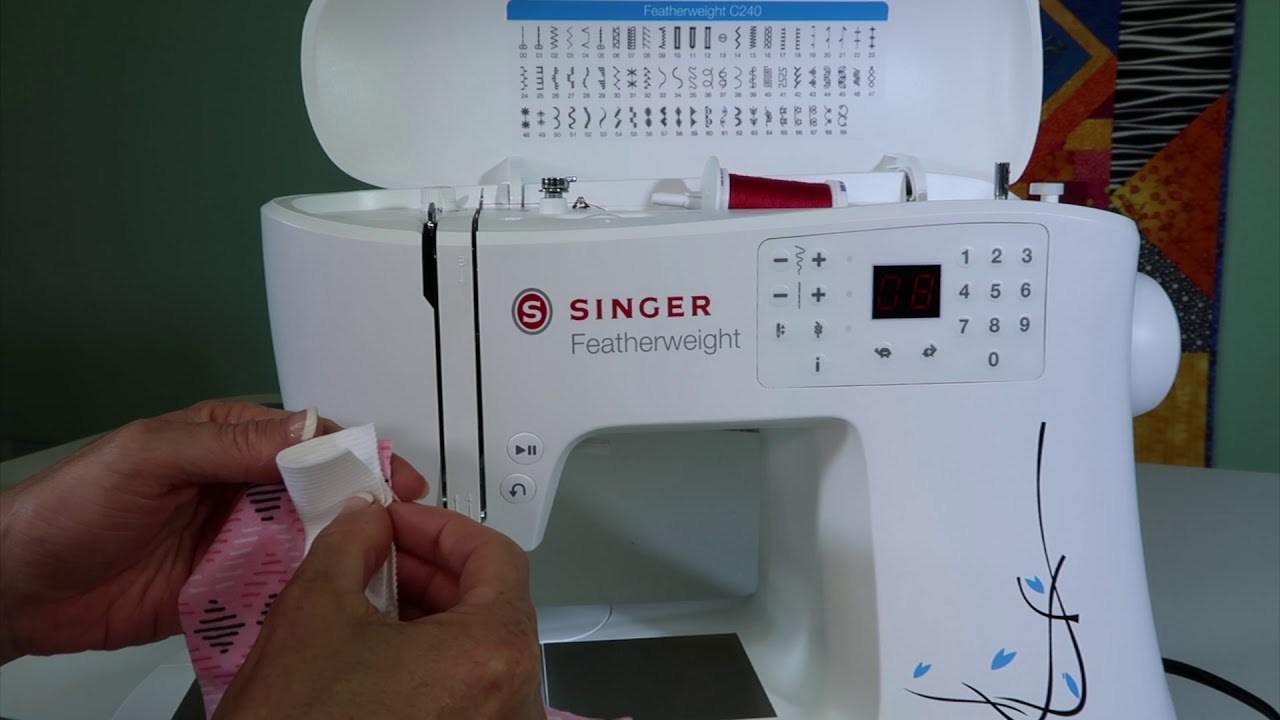 Singer Featherweight C240 28 Overcast & Seam - YouTube