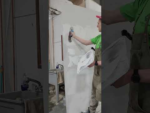 Easy Santa Fe skip trowel drywall finishing - YouTube