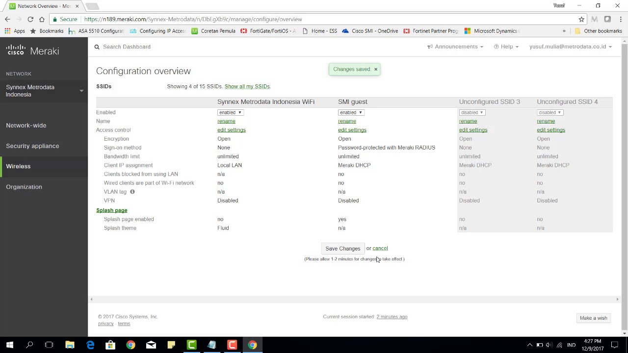create meraki Access point guest SSID - By Yusuf Budi Mulia - YouTube