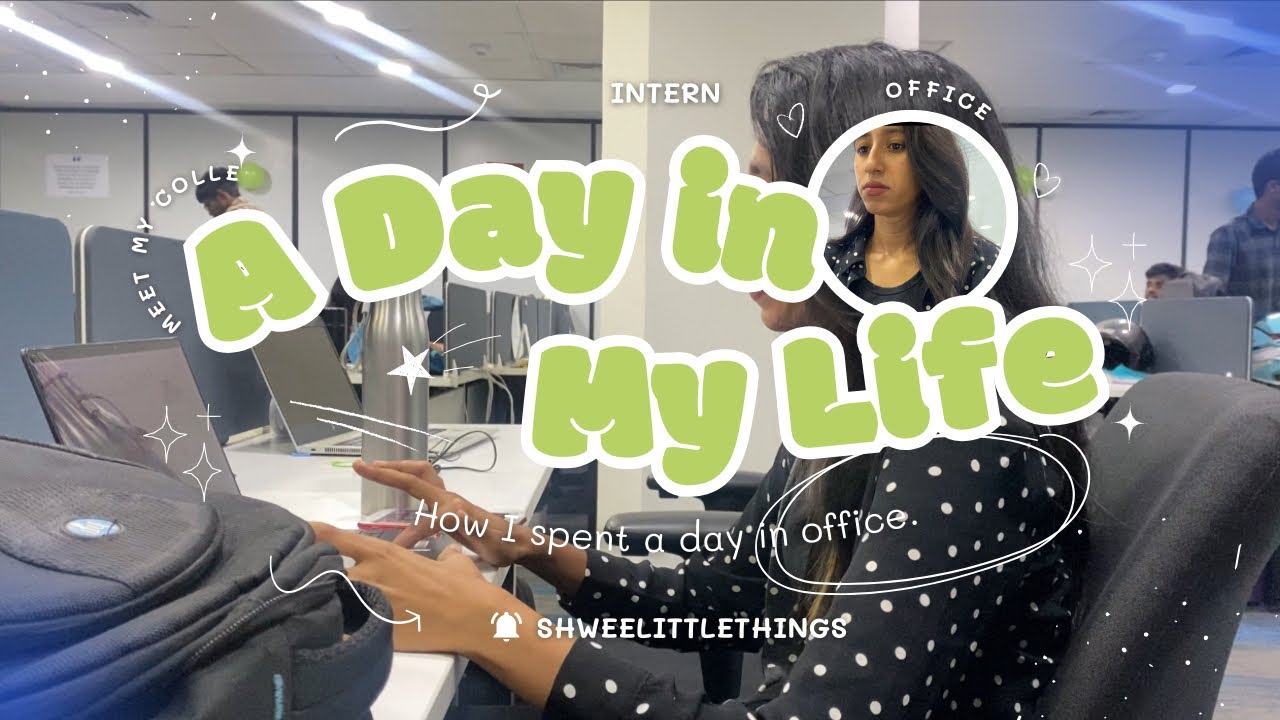 Day in the life working a 11-8 Office job👜 |hr intern.meet my ...