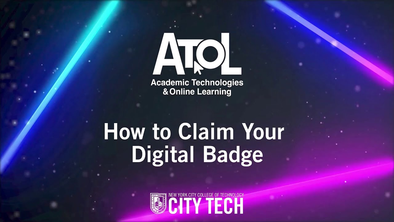 AtoL: How to Claim your Digital Badge - YouTube