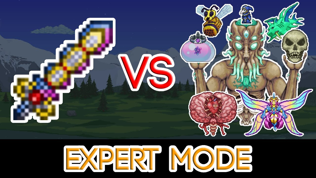 Terraria 1.4.1 - True Excalibur vs ALL Bosses (Expert Mode) - YouTube
