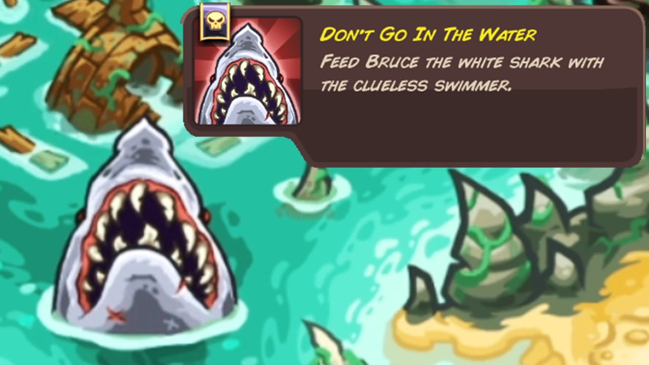 Don't Go In the Water - Feed Bruce the White Shark | Kingdom Rush ...