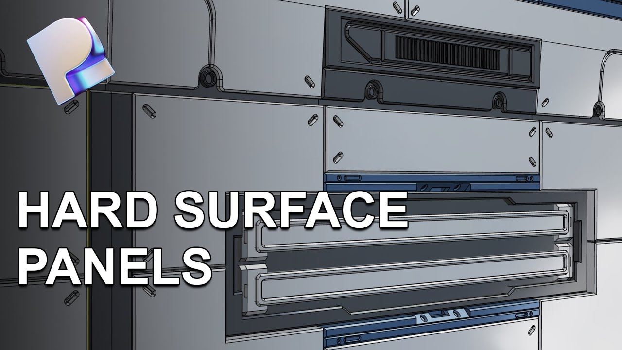 Designing Hard Surface Panels In Plasticity - Timelapse - YouTube