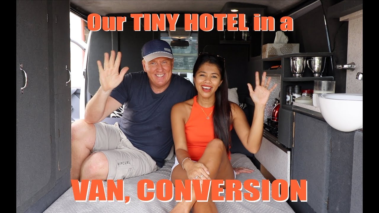 Our "Tiny Hotel" in a Van Conversion under $1,000 - YouTube