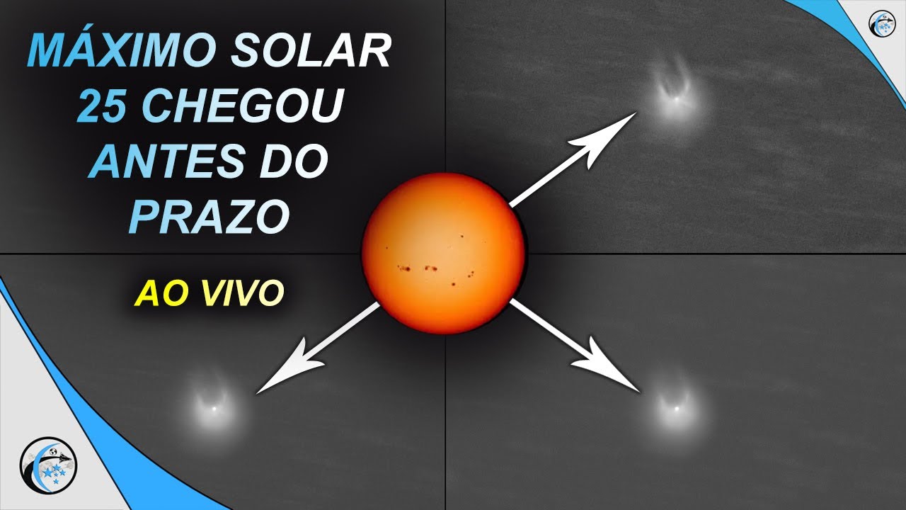 AO VIVO - MÁXIMO SOLAR VAI COMEÇAR E O 12P/Pons-Brooks NAS ATUALIZAÇÕES ...