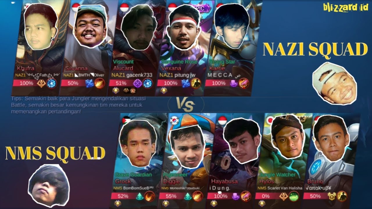 NAZ1 Squad vs NMS Squad (ALUCARD NAZ1 NGAMUK!!!) - YouTube