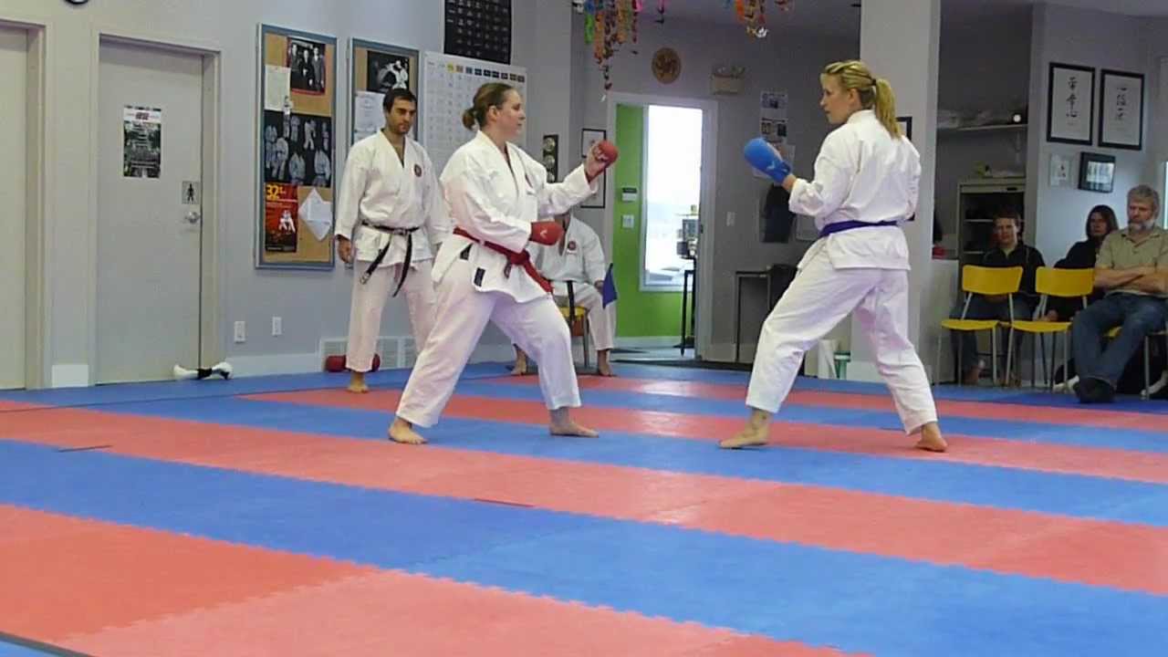 Black Belt Karate Women Sparring Charleswood Vs Charleswood Inter