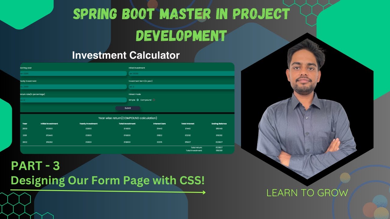 Spring Boot Project: Investment Calculator(Part 3-Designing Our Form ...