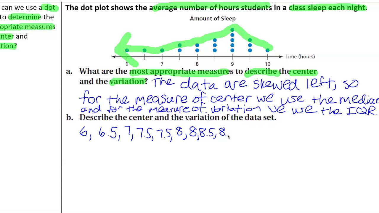 Math 6 - 10.3 Extension Choosing Appropriate Measures Part 2 - YouTube