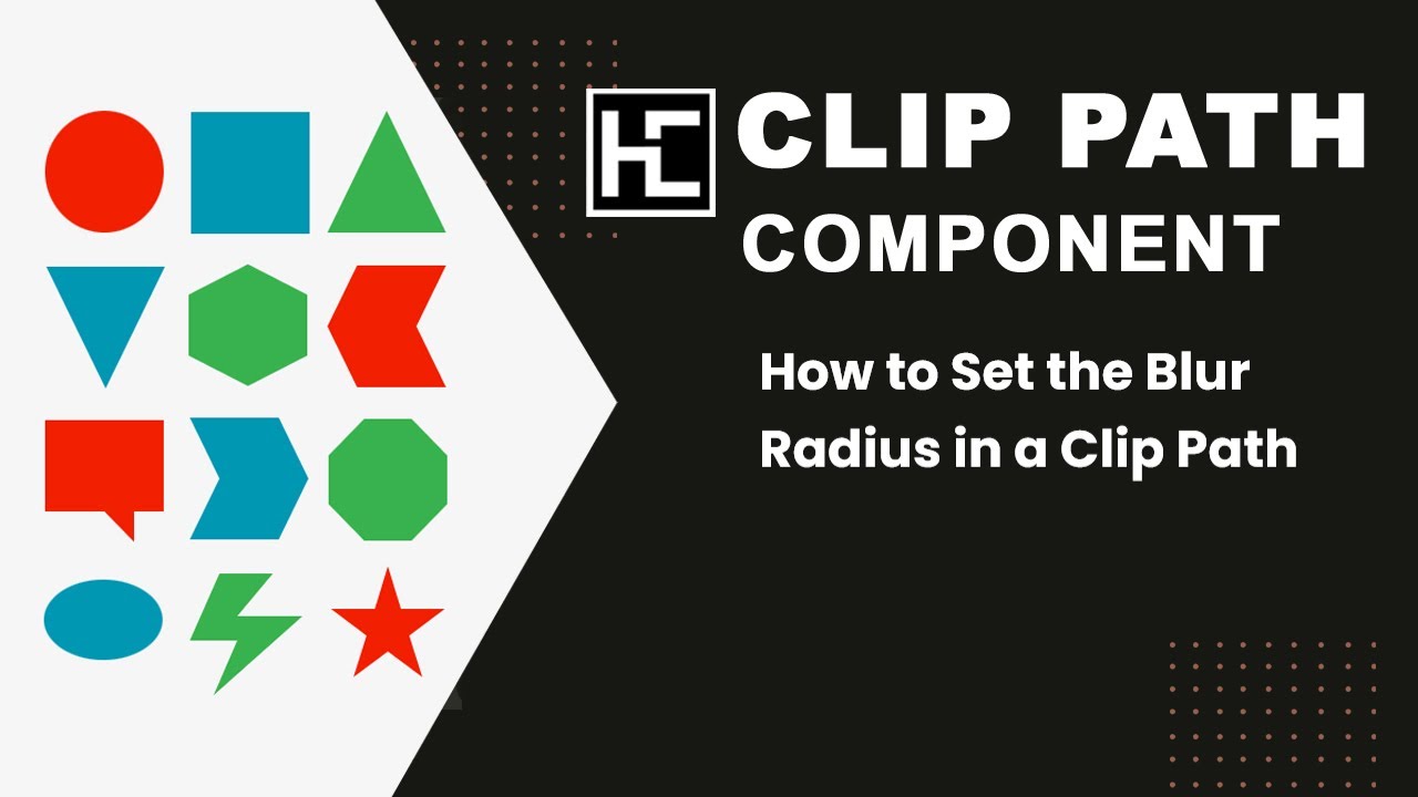 How to Set the Blur Radius in a Clip Path - YouTube