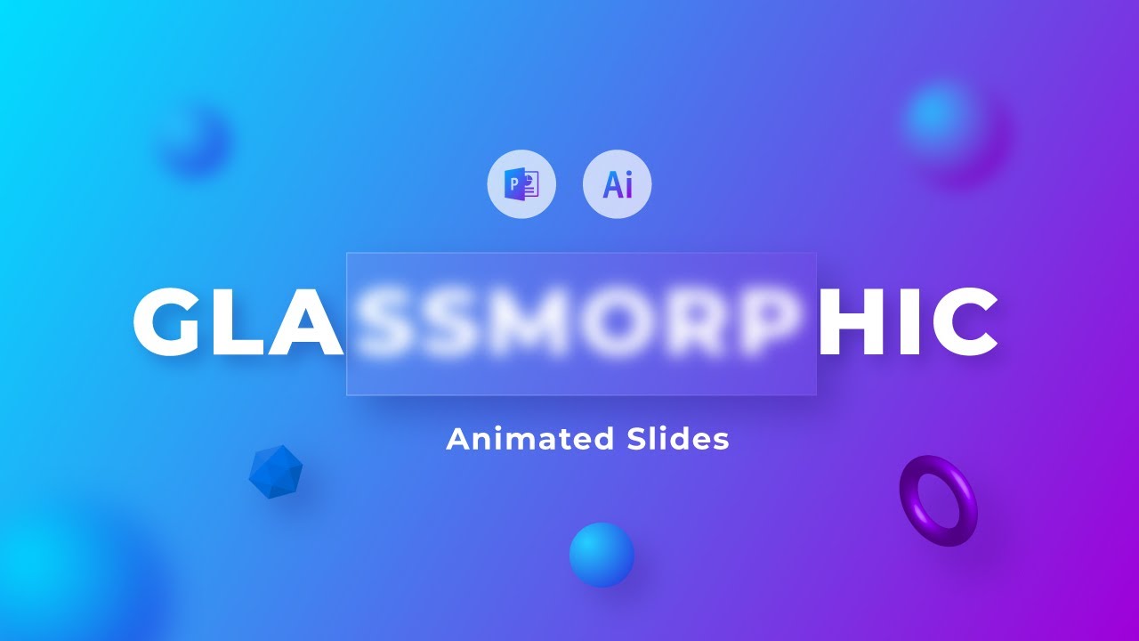 Glassmorphism Animated Powerpoint Presentation - YouTube