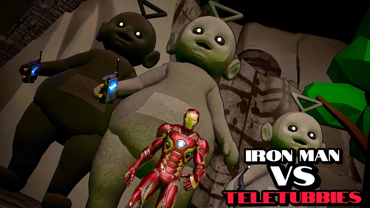 Iron Man is scared of the Teletubbies in Fortnite - YouTube