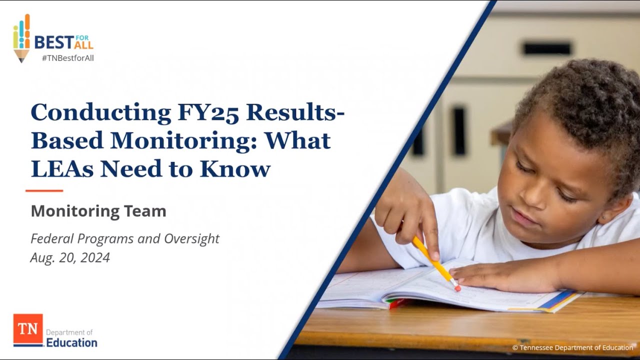 Conducting FY25 Results Based Monitoring: What LEAs Need to Know - YouTube
