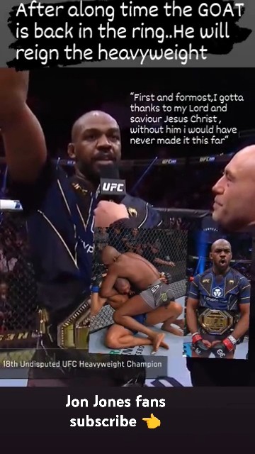 Jon Jones thanks Jesus Christ after his win #mma #ufc #jonjones #jesus ...